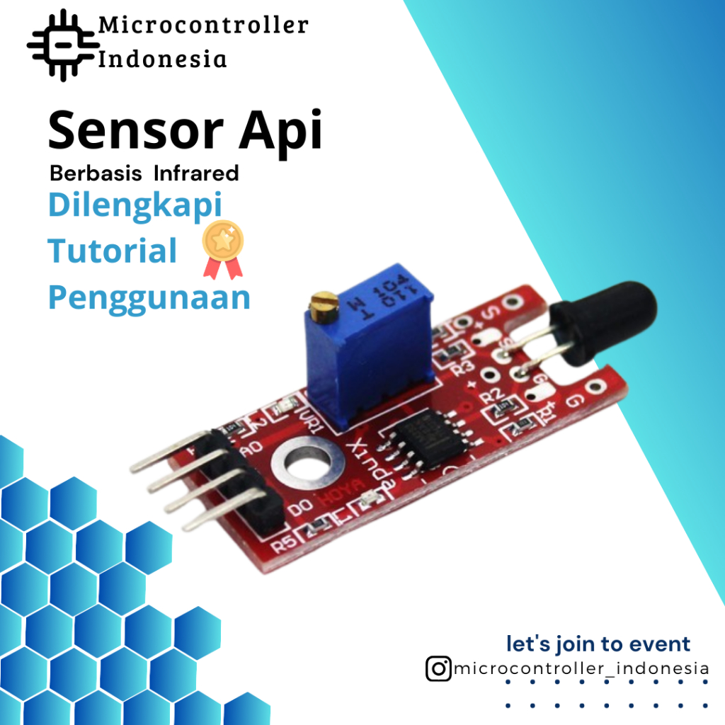 Jual Sensor Api Flame Module Ky 026 Arduino Digital Analog Io Arduino