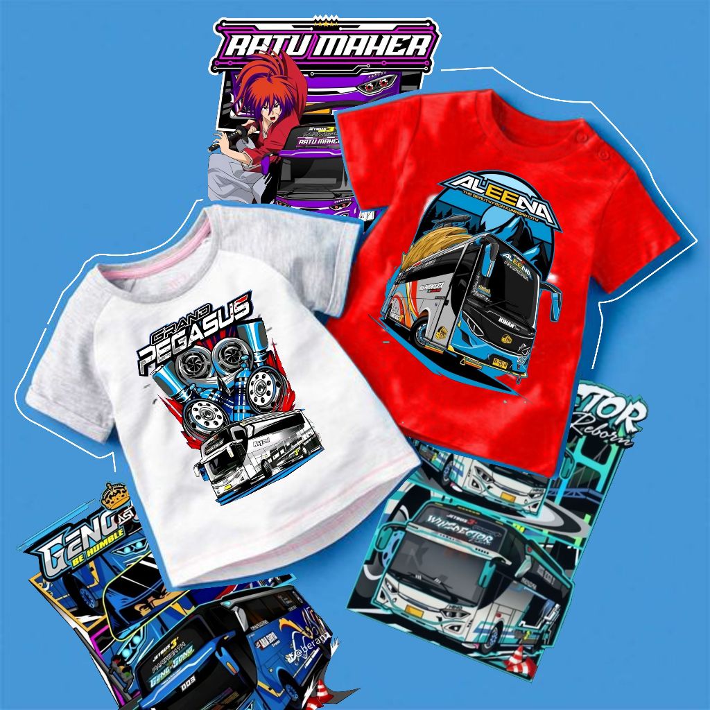 Jual KAOS TELOLET KAOS BASURI KAOS BUS MANIA BAJU TELOLET BASURI ATASAN OBLONG ANAK UNISEX ...