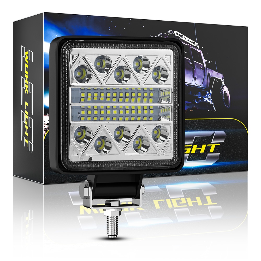 Jual 120W 12V-24V Bidang Pandang Besar 34LED Lampu Kerja Persegi Lampu ...