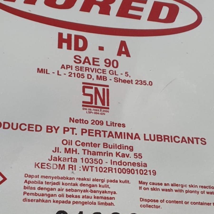 Jual OLI DRUM RORED HDA SAE 90 Pertamina oli gear gardan | Shopee Indonesia