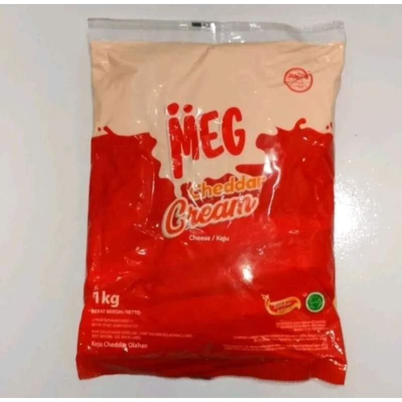 Jual Meg Cheddar Cream Cheese 1kg - Meg Cream Cheese | Shopee Indonesia