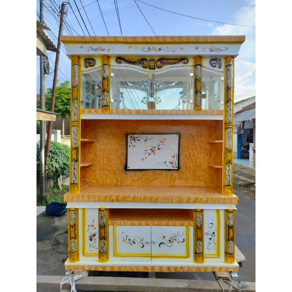 Jual Bufet Tv Minimalis Pajangan 4 Pintu / Buffet tv Ruang Tamu ...