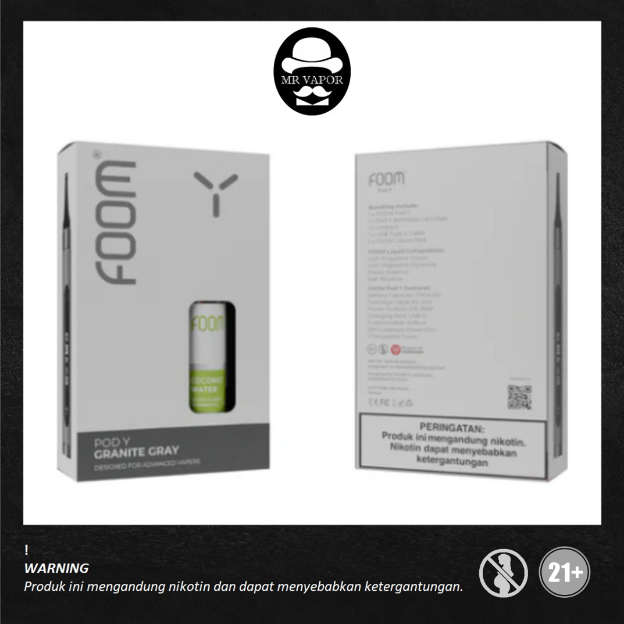 Jual FOOM Pod Y Bundling Liquid 15ml - GRANITE GRAY | Shopee Indonesia