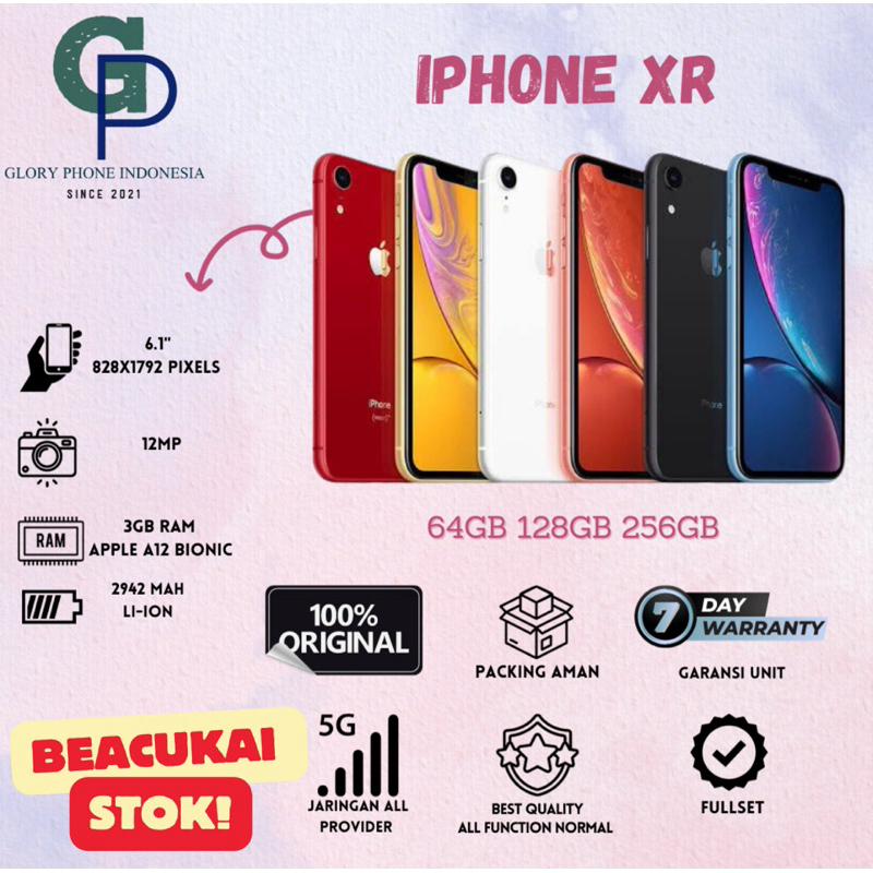 Jual ip XR 64GB 128GB 256GB second bekas original terdaftar beacukai ...