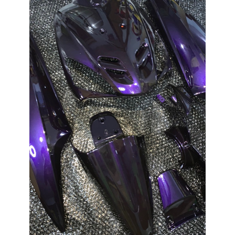 Jual Cover full body halus yamaha mio sporty moonlight purple (hitam ...