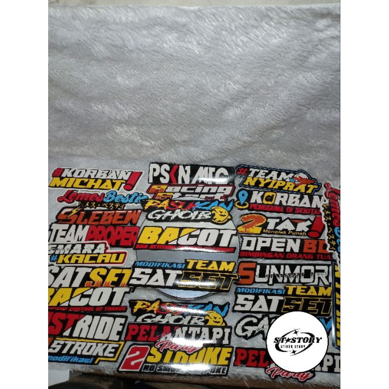 Jual Stiker Motor Sticker racing Motor keren | Shopee Indonesia
