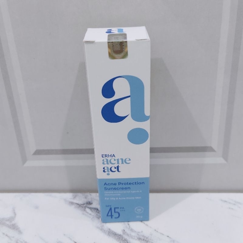 Jual ERHA ACNE ACT ACNE PROTECTION SUNSCREEN SPF 45 PA+++ 30G | Shopee ...