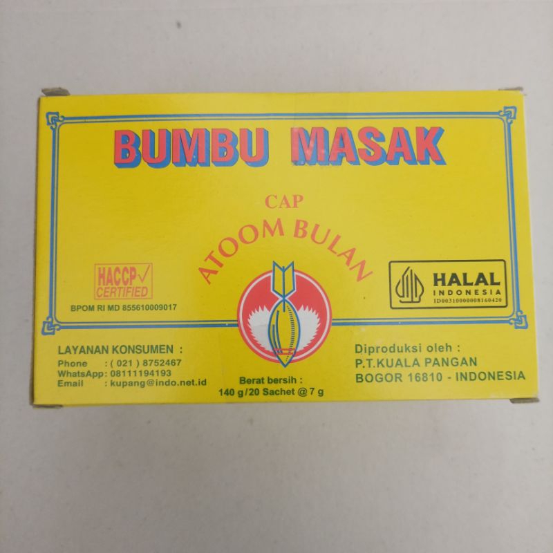 Jual Bumbu Masak Cap Atoom Bulan (atom bulan) / 1 pack | Shopee Indonesia