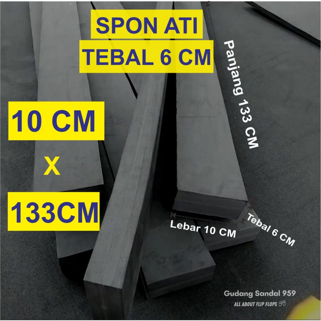 Jual SPON ATI / BUSA ATI / SPON EVA TEBAL 6 CM WARNA HITAM UKURAN 10 CM ...