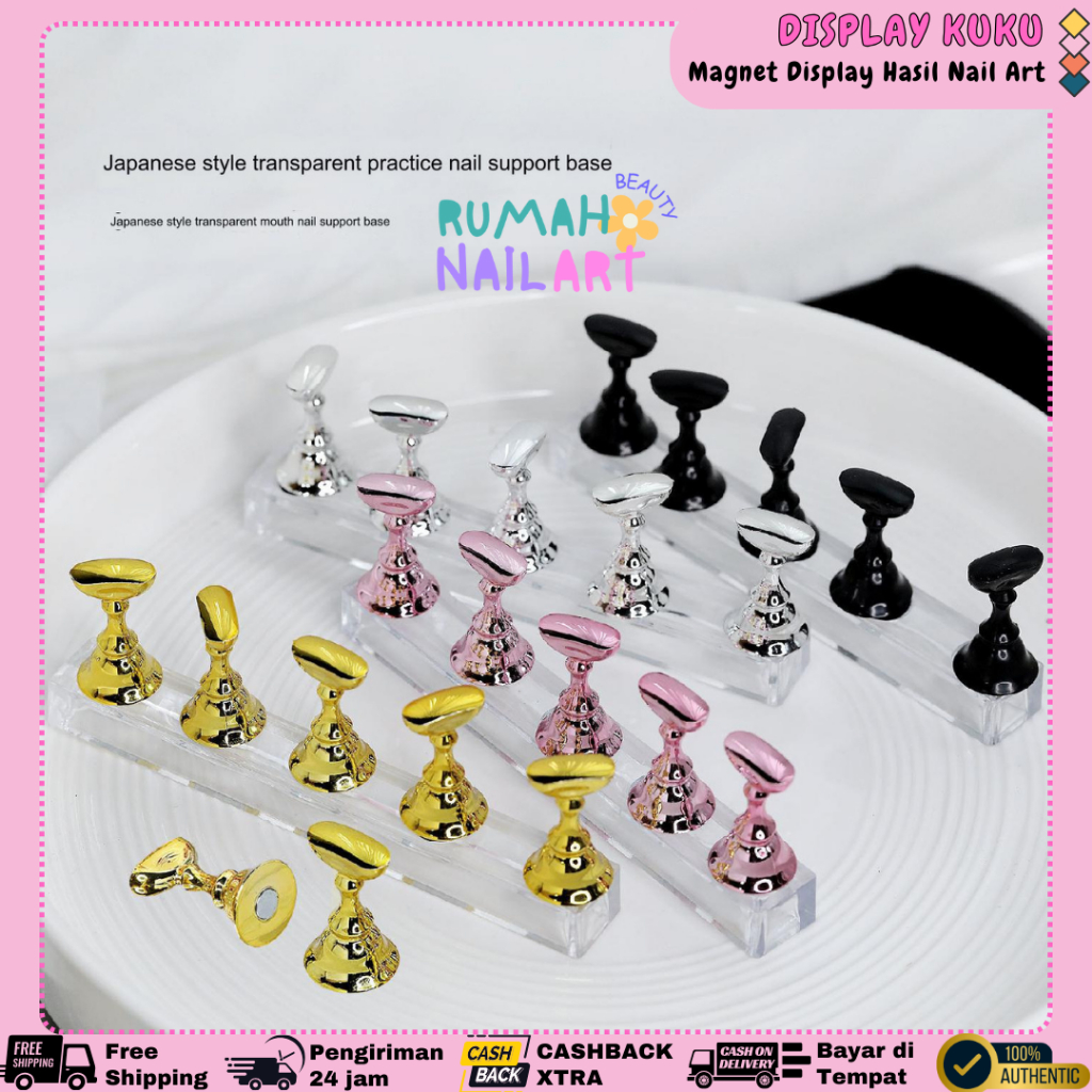 Jual Stand Display Kuku Palsu Magnetik Bahan Metal Untuk Latihan Nail ...