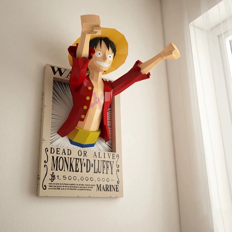 Jual 3D Papercraft One Piece Monkey D Luffy (DIY Crafting by Number ...