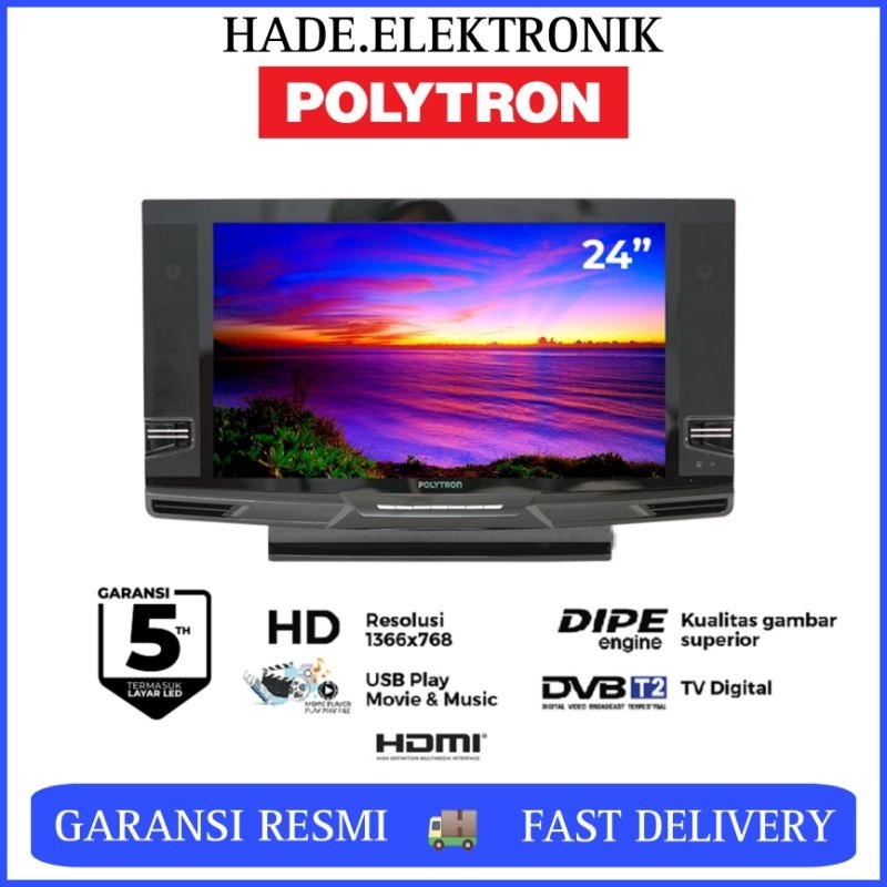Jual Polytron DIGITAL LED TV 24″ PLD 24V223 | Shopee Indonesia