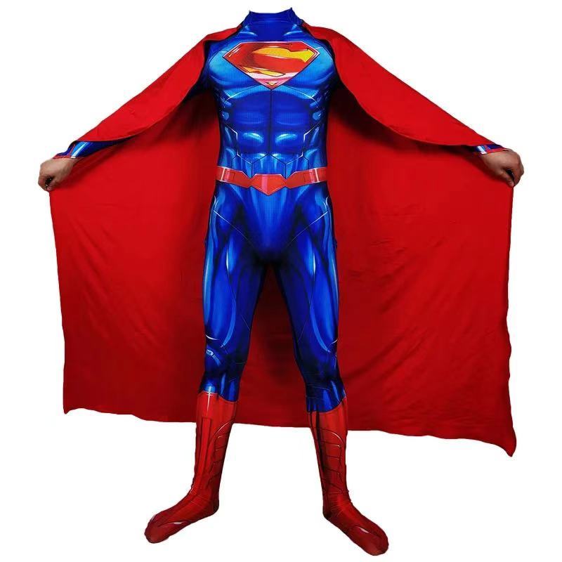 Jual DC Comics Justice League's new blue muscle superhero jumpsuit ...