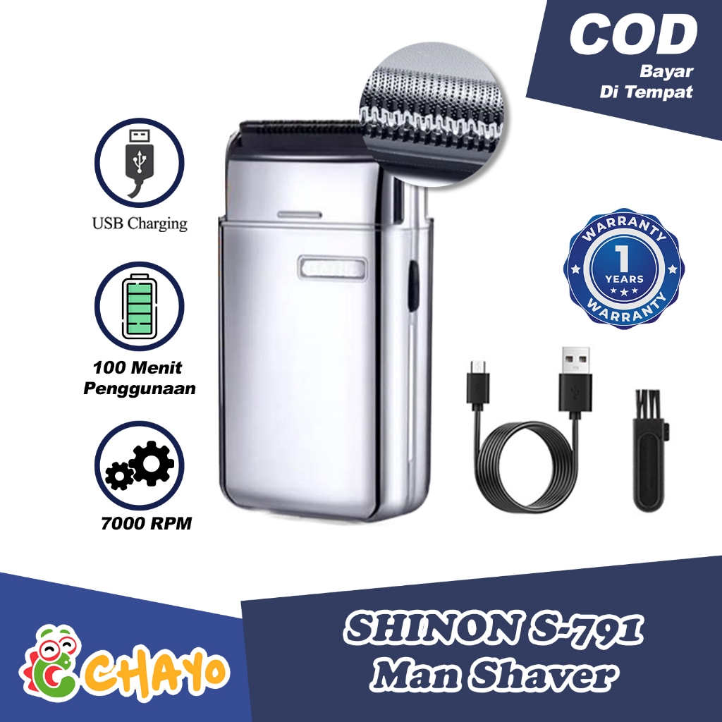 Jual Shinon S-791 Pencukur Kumis Man Portable Electric Shaver Cordless ...