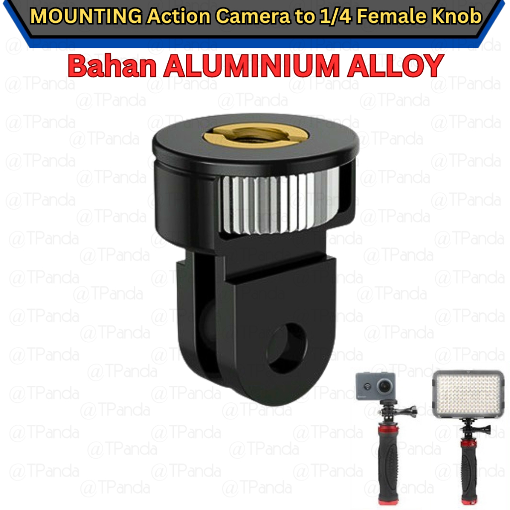 Jual MOUNTING Action Kamera Mount Adapter ke 1/4 Female KNOB Screw Converter Aksesoris Monopod ...