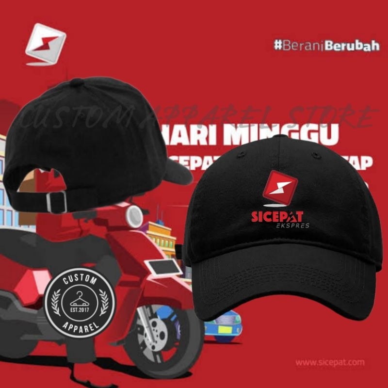 Jual Topi Baseball Cap - Sicepat Express Logo | Shopee Indonesia
