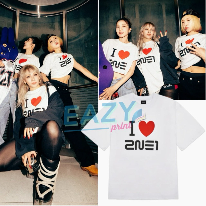 Jual KAOS I LOVE 2NE1 BAJU TSHIRT KONSER BLACKJACK WELCOME BACK TOUR ...