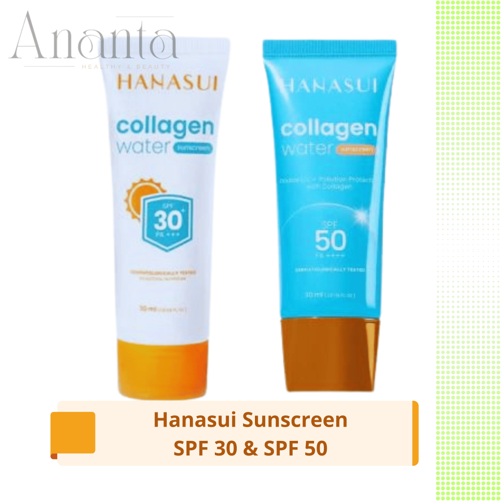 Jual Hanasui Collagen Water Sunscreen SPF 30+ PA+++ & 50 PA++++ | 30 ML ...