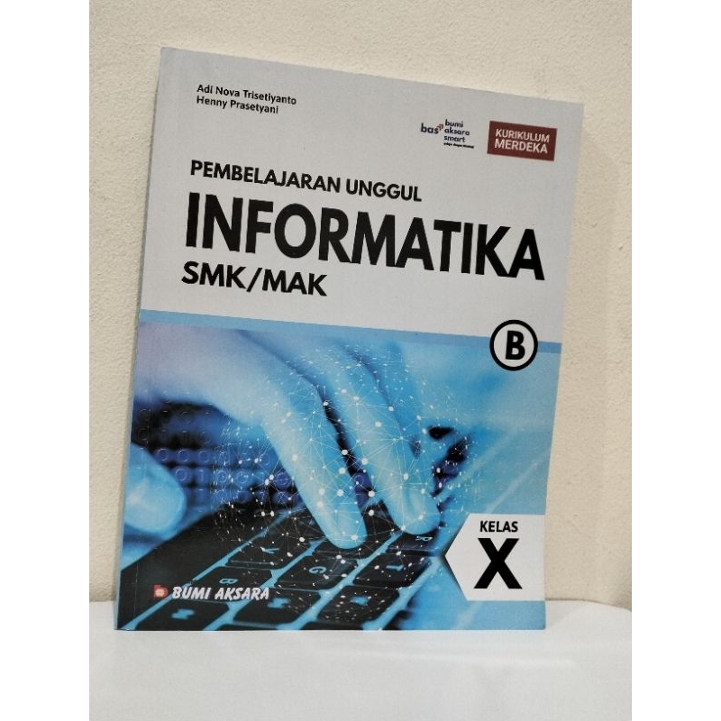 Jual Pembelajaran Informatika SMK/ MAK B Kelas 10 kurikulum merdeka ...