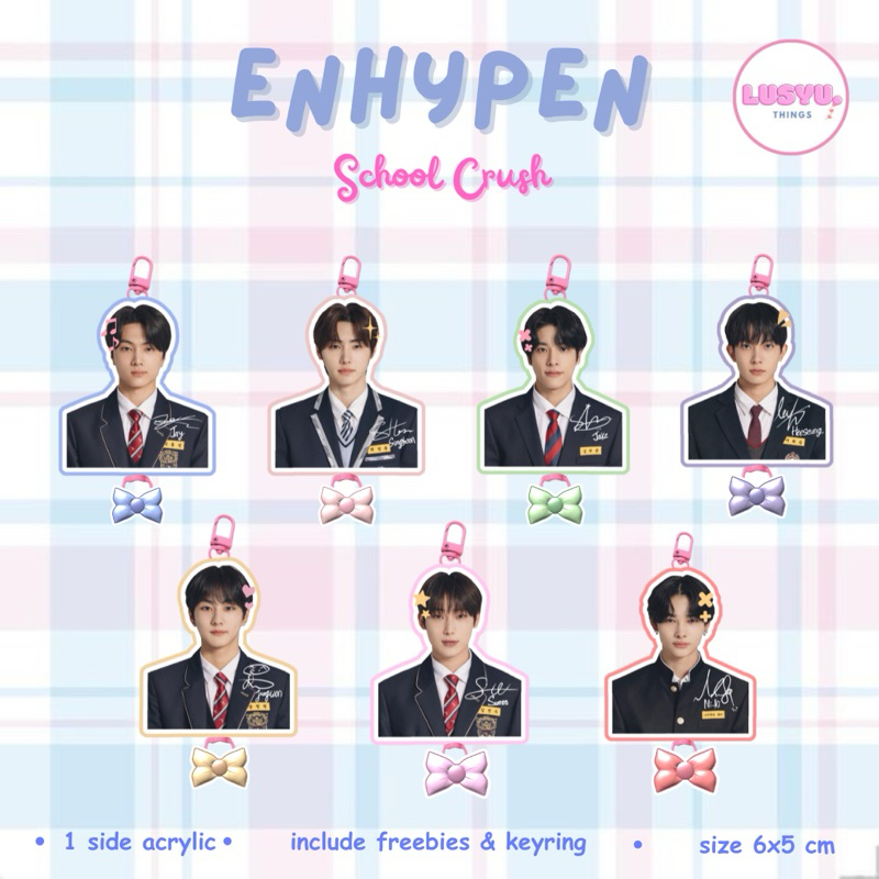 Jual KEYCHAIN ENHYPEN school crush edition jay heeseung jungwon sunoo ...