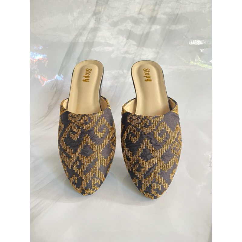 Jual heels kaca etnik by stopy indonesia khas sulawesi | Shopee Indonesia