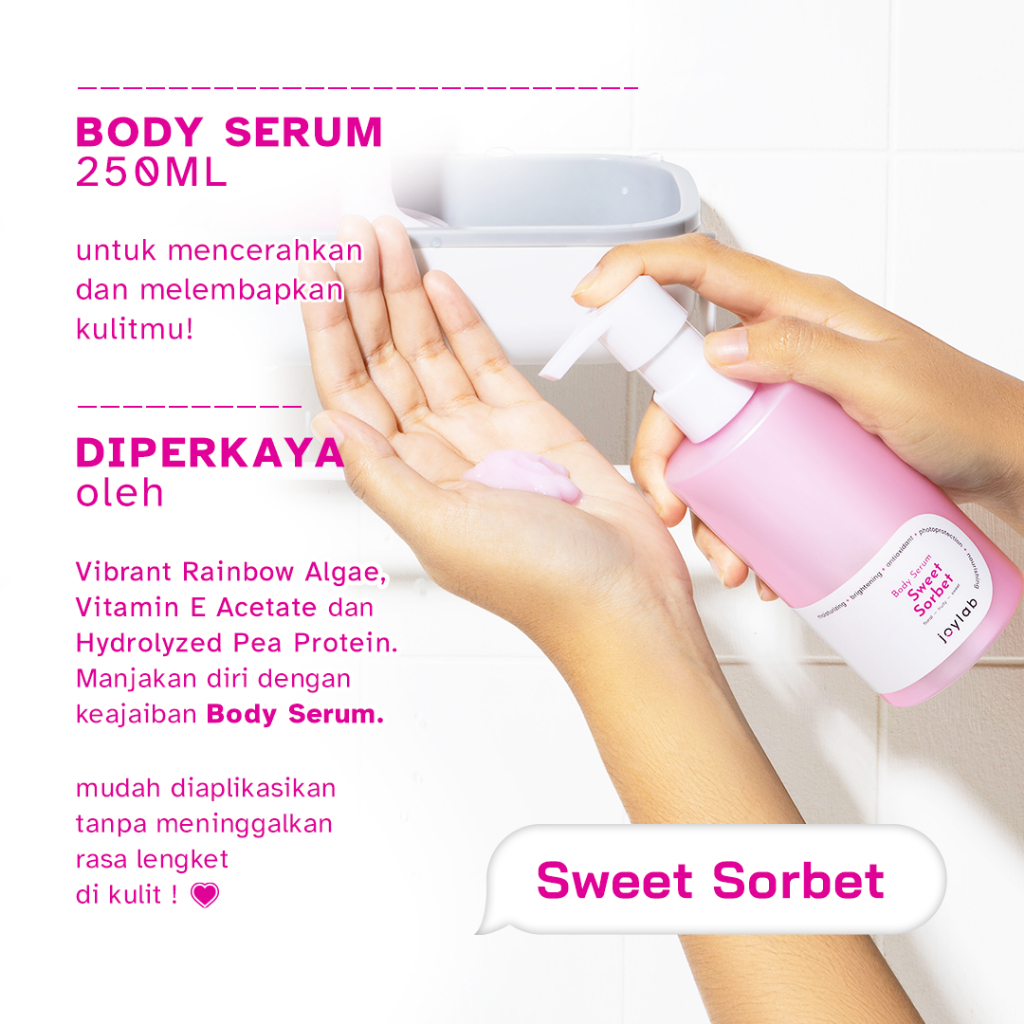 Jual Joylab Body Serum Brighten and Hydrate Your Skin Sweet Sorbet ...