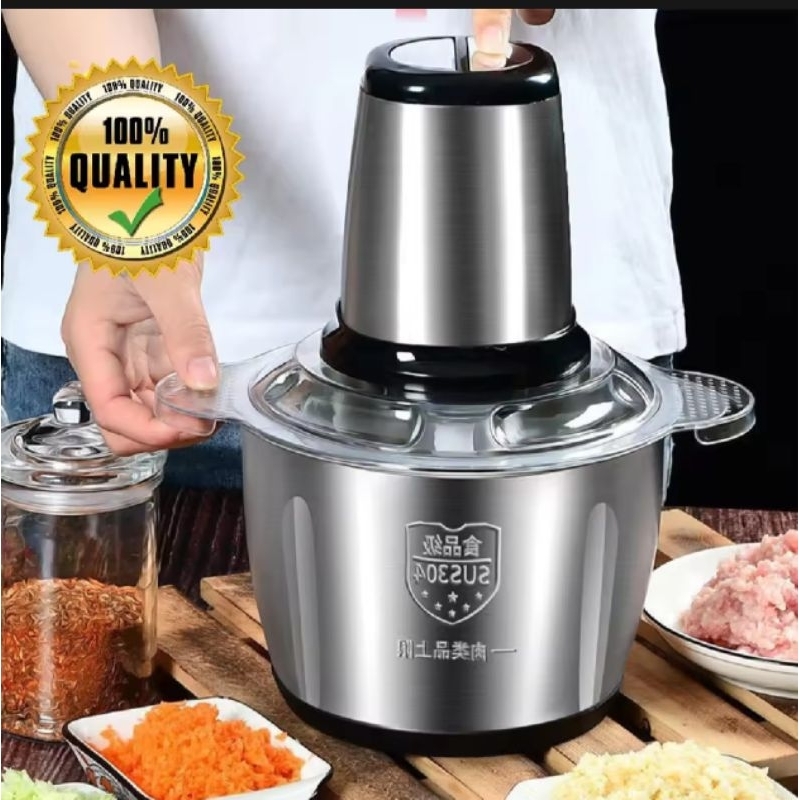 Jual meat chopper 2L stainless food processor 2liter chopper jumbo ... Jual meat chopper 2L stainless food processor 2liter chopper jumbo ...