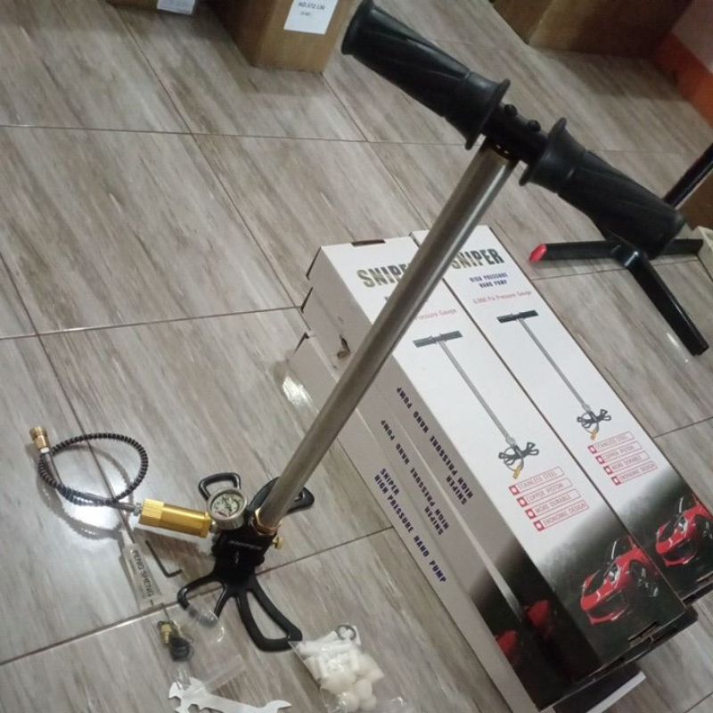 Jual pompa pcp murah filter besar 3stage. pompa pcp kaki lipat 6000psi ...