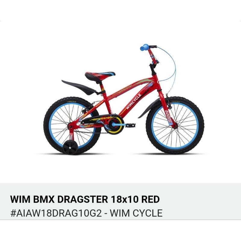 Jual sepeda anak anak BMX 18" 5-8th wimcycle Dragster 18 | Shopee Indonesia