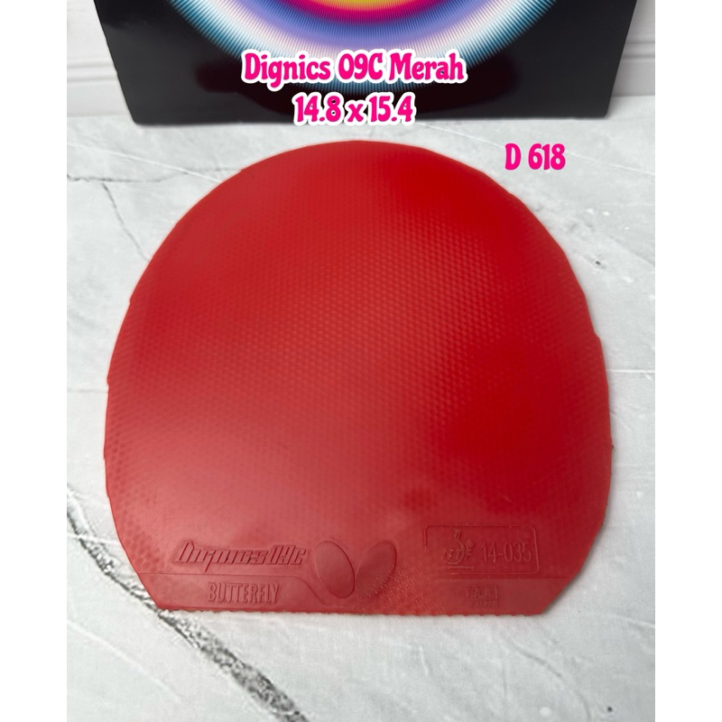Jual second karet tenis meja pingpong dignics 09C Merah original market japan | Shopee Indonesia