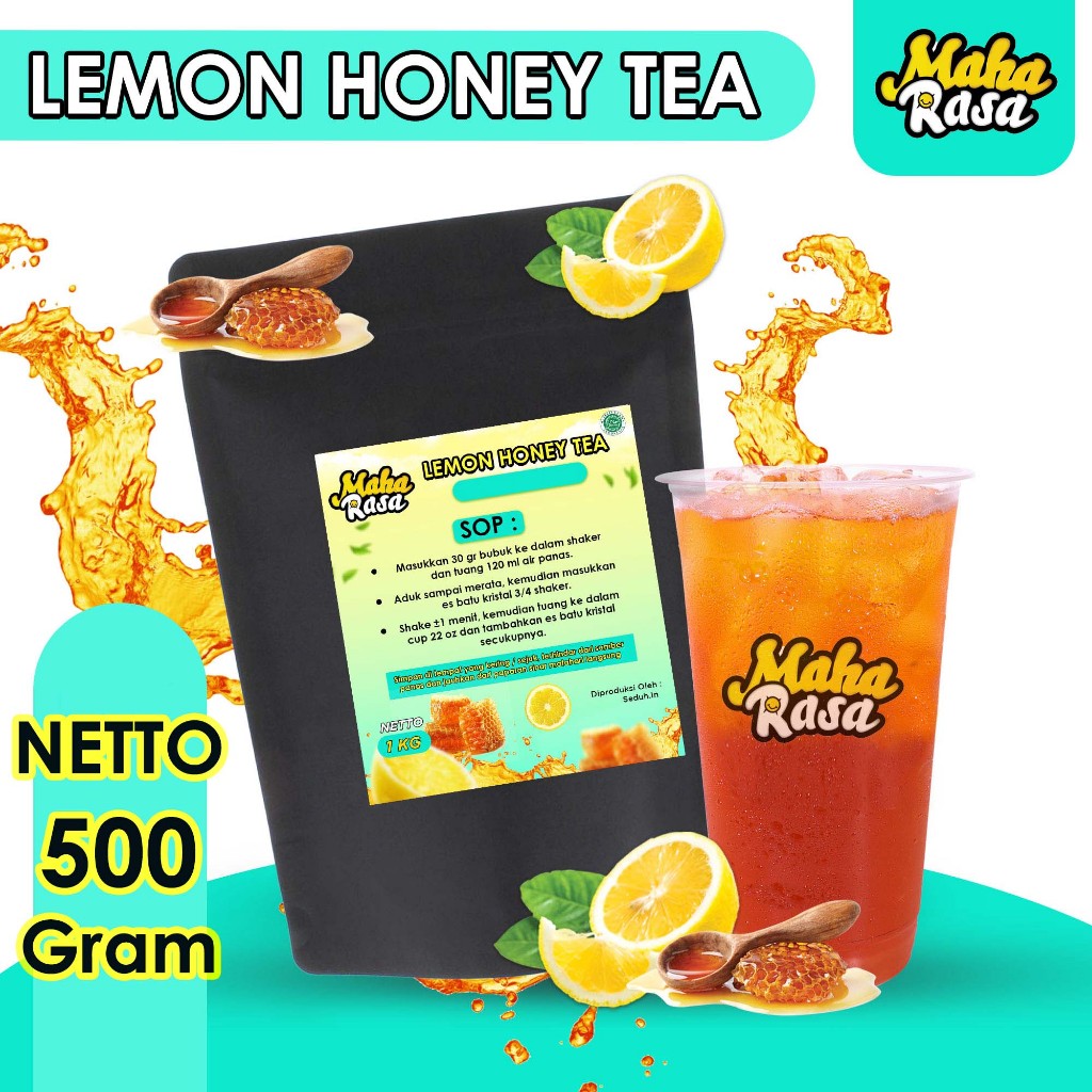Jual [MAHA RASA] LEMON HONEY TEA - BUBUK MINUMAN KEKINIAN INSTAN PREMIUM 500 GRAM | Shopee Indonesia