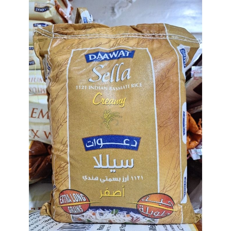 Jual BERAS DAAWAT SELLA INDIAN BASMATI CREAMY 5kg | Shopee Indonesia
