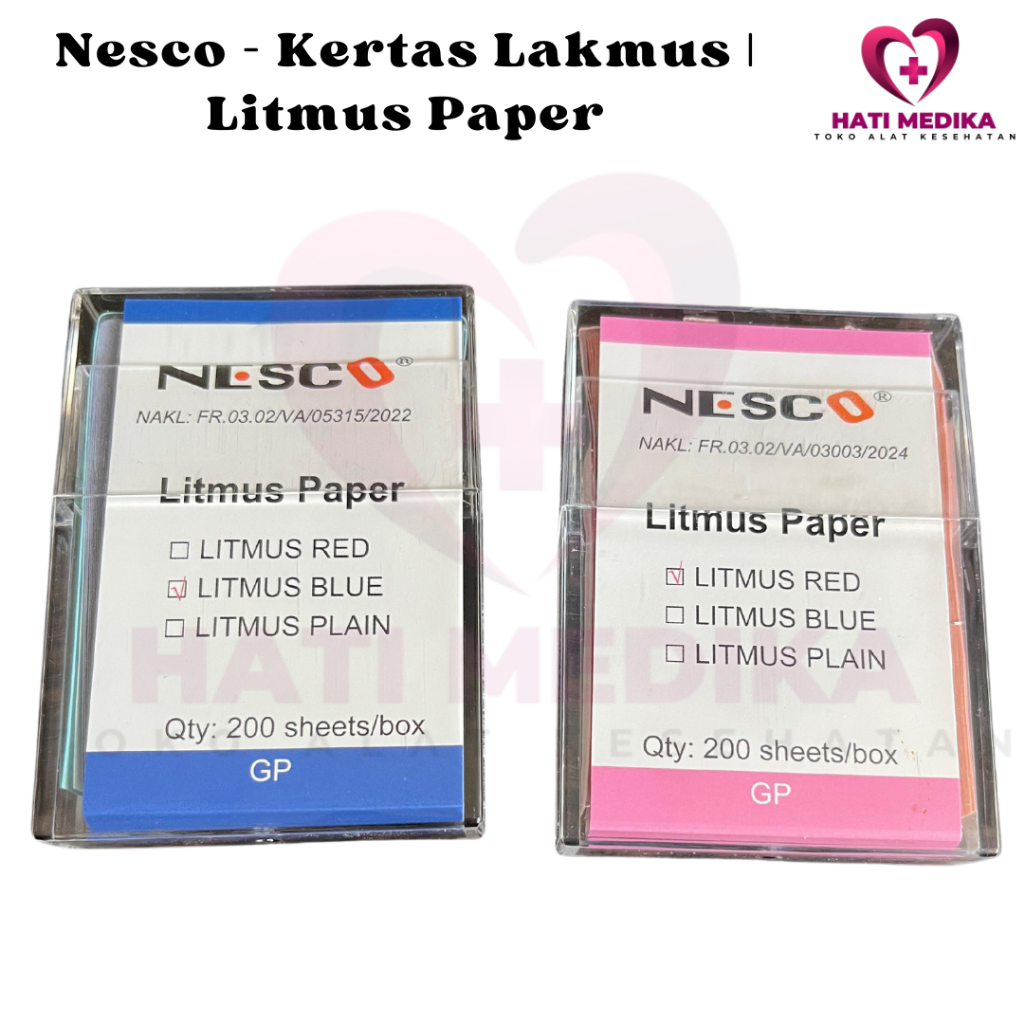 Jual Nesco - Kertas Lakmus Biru / Merah Ukur PH Asam & Basa | Litmus ...