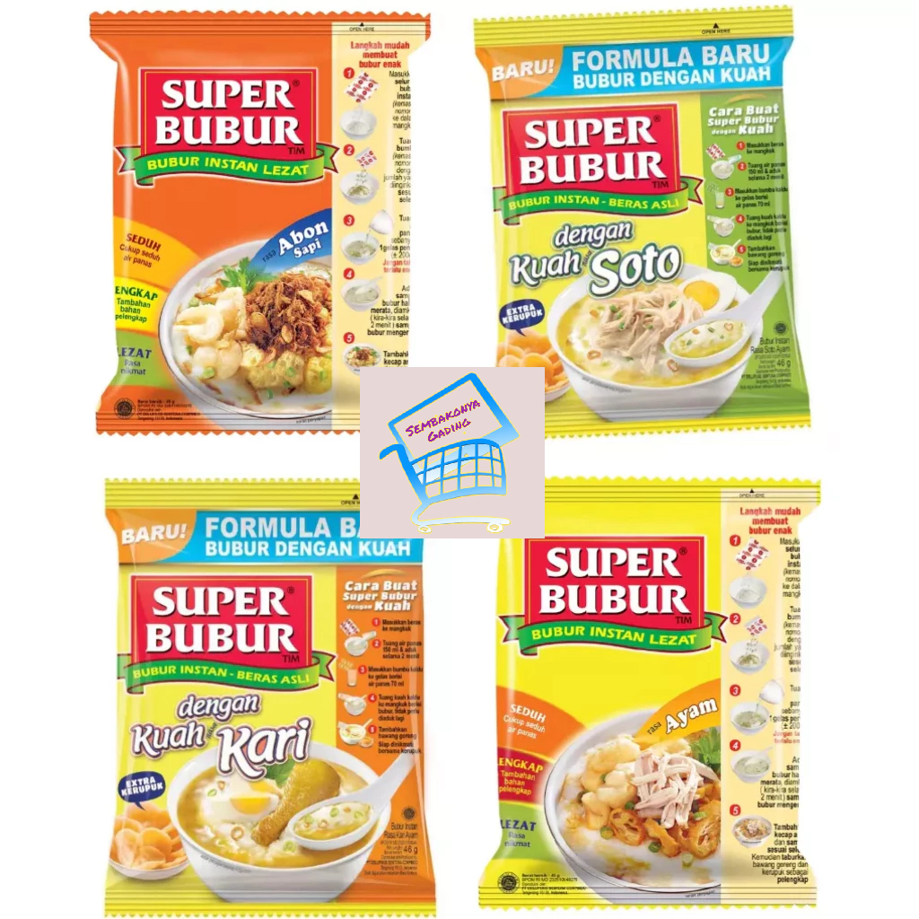 Jual SUPER BUBUR 46 GRAM / 1PCS | Shopee Indonesia