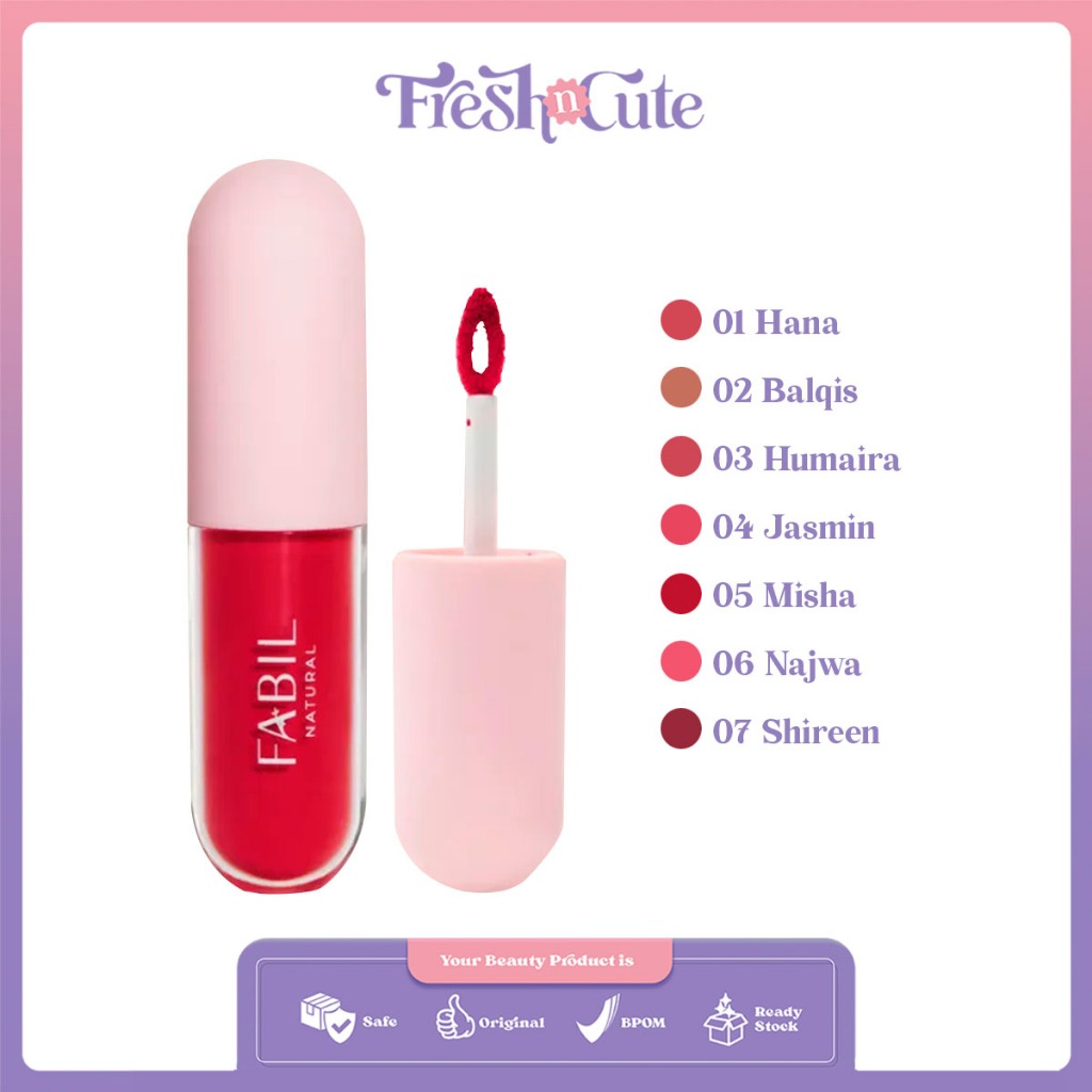 Jual FABIL - Lip Matte With Moringa & Vitamin E | Shopee Indonesia