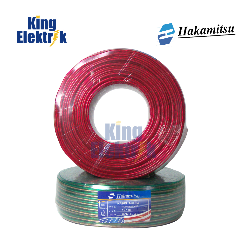 Jual Kabel Audio Transparant Hakamitsu Panjang 100 Meter Full | Shopee ...