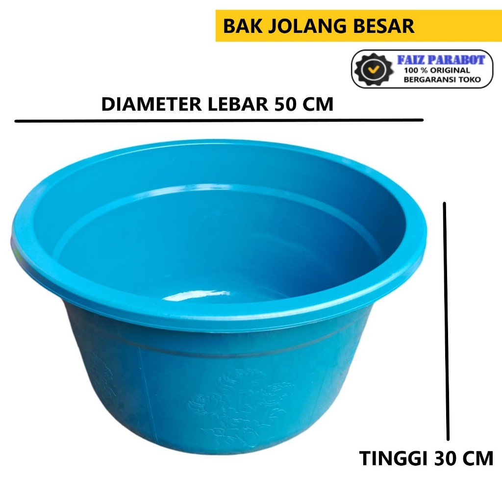 Jual Bak Air Besar Baskom Ember Jolang BIRU 50 cm | Shopee Indonesia
