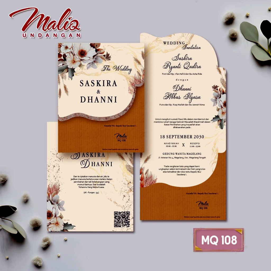 Jual Cetak Undangan Maliq 108 | Cetak Undangan Blangko Murah | Cetak ...
