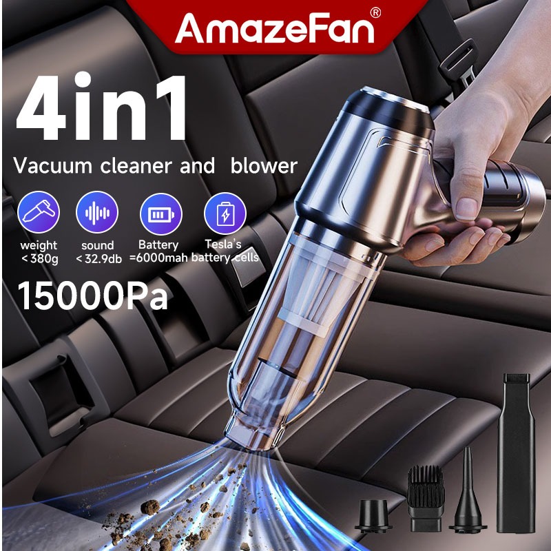 Jual AmazeFan 4in1 Vacuum Cleaner 15000Pa Penyedot Debu Mini Tanpa ...