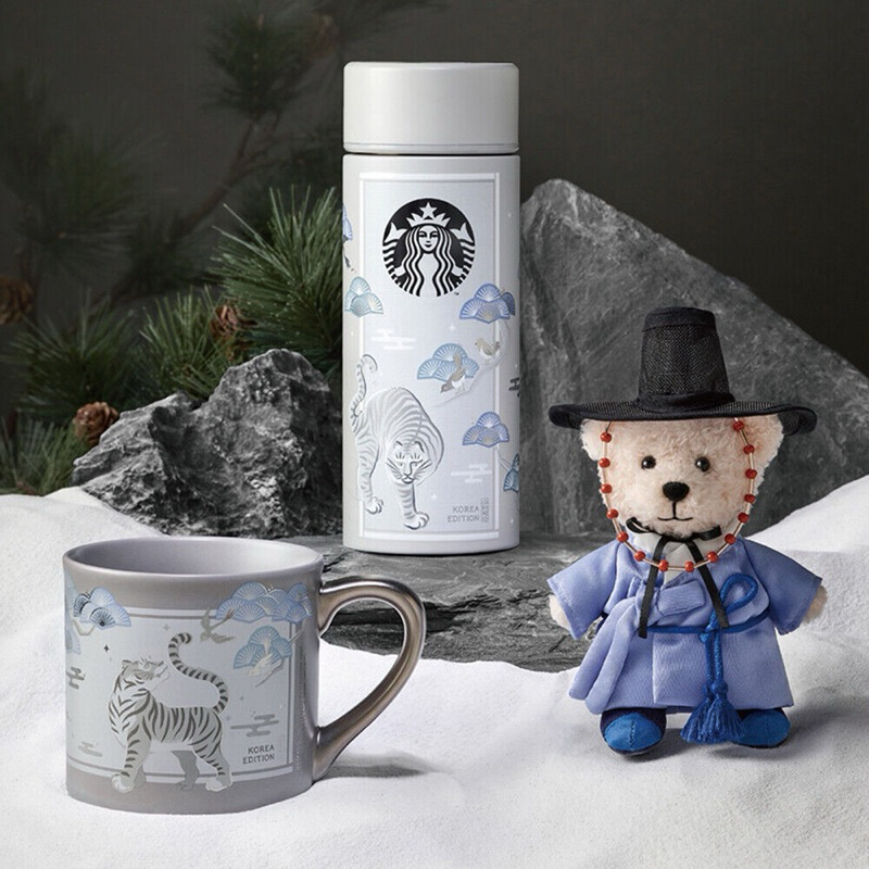 Jual seoul starbucks limited edition korea white tiger tumbler tumblr ...