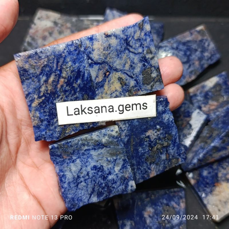 Jual Batu Badar Besi Biru Koran Unik / Natural Lempengan Badar Besi ...