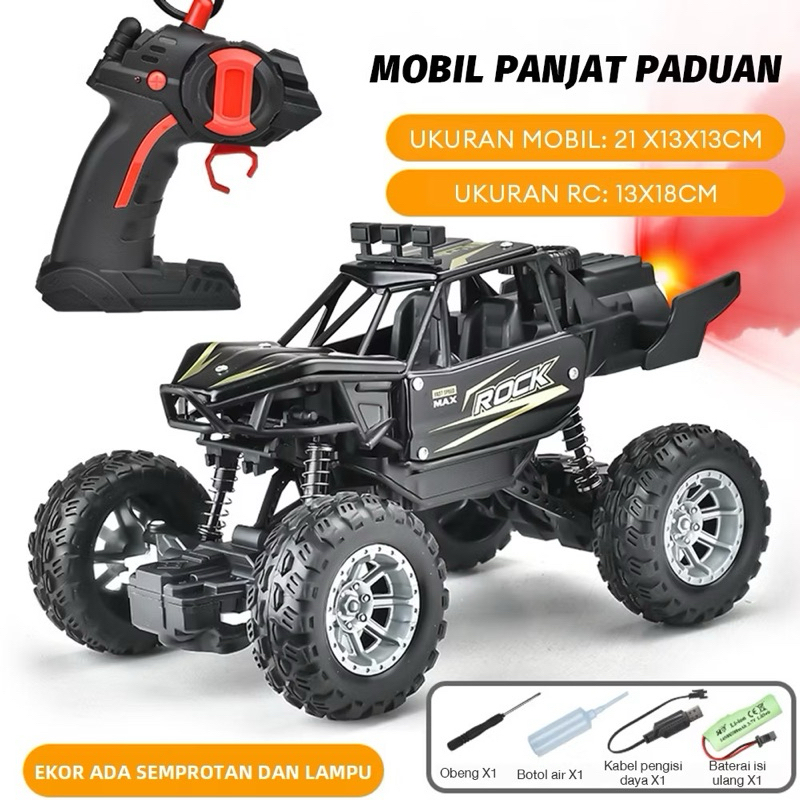 Jual Mobil Remote Control Offroad Besar RC Spray Alloy Jeep Remote Kontrol Rock Crawler Mobil ...