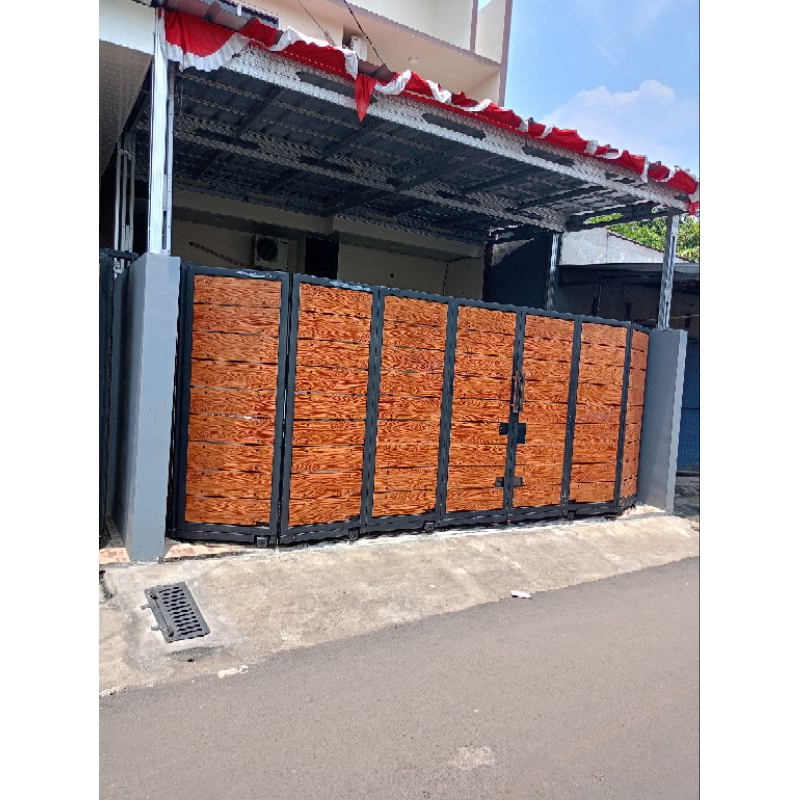 Jual Pagar dorong grc serat kayu | Shopee Indonesia