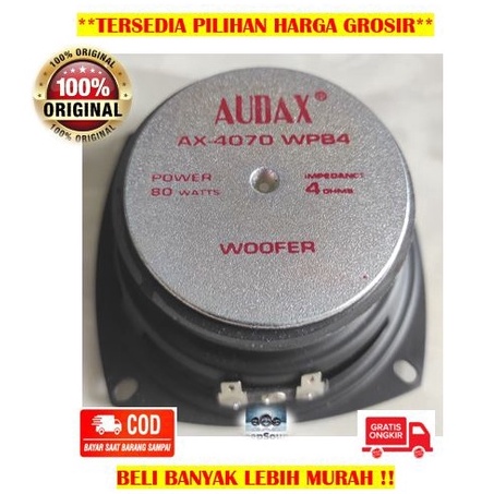 Jual AUDAX Speaker 4 Inch Daya Watt AX47 WPB4 Woofer ASLI | Shopee ...