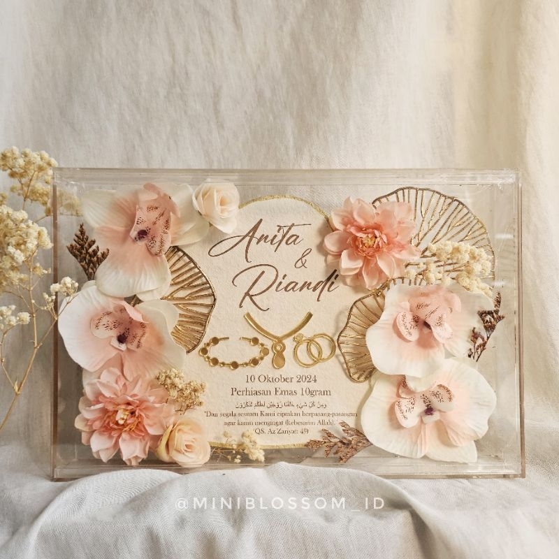Jual NOMA Bingkai Mahar Akrilik / Mahar Minimalis / Mahar Pernikahan ...
