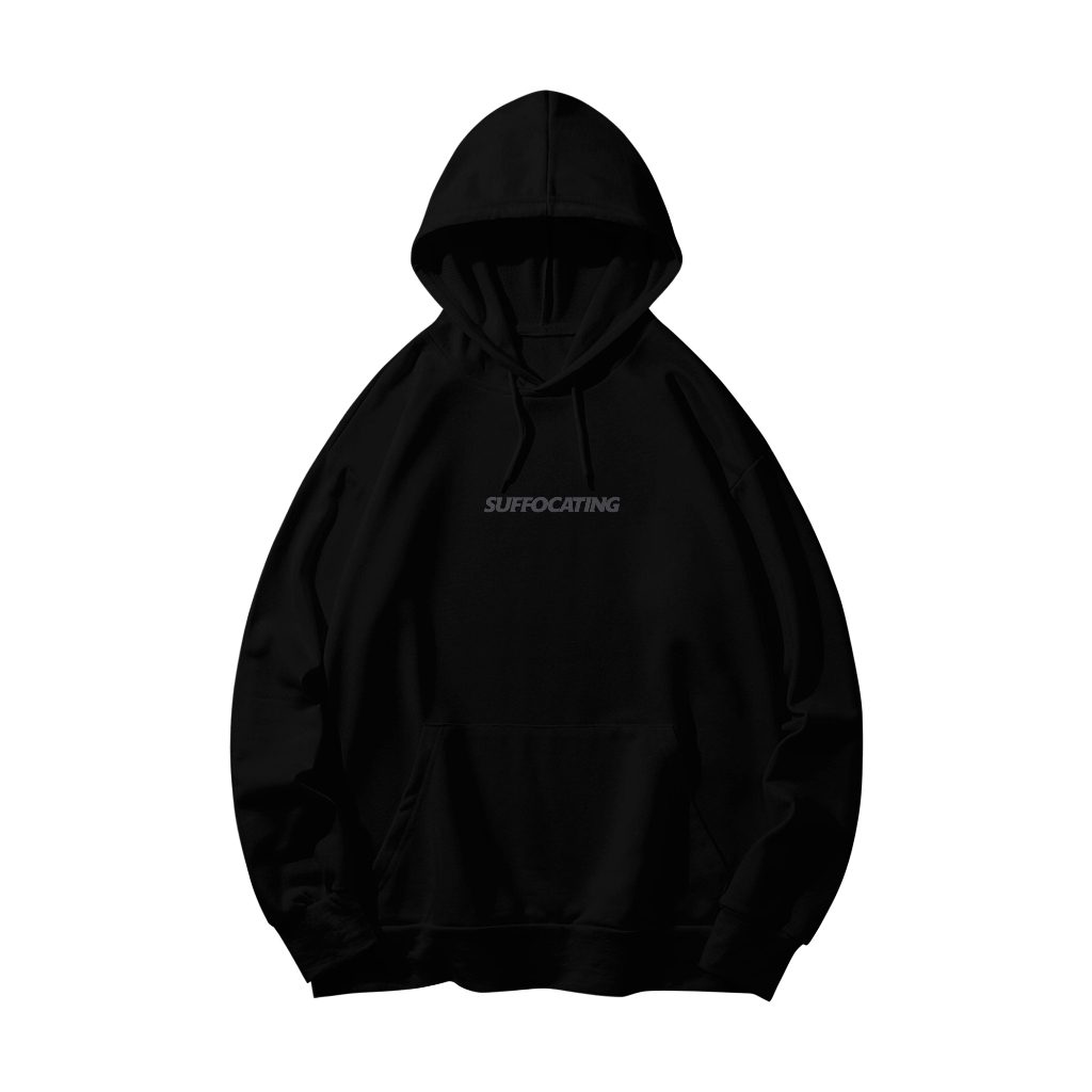Jual Suffocating Hoodie Little Logo Black | Unisex | Shopee Indonesia