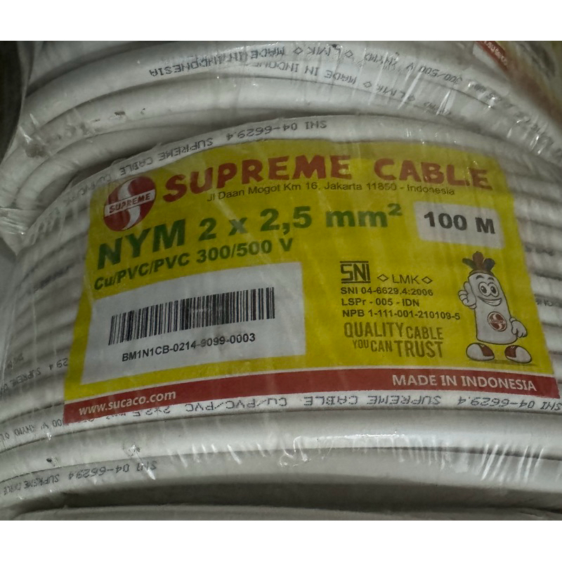 Jual kabel supreme NYM 2x2,5 | Shopee Indonesia