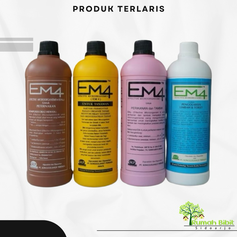 Jual EM4 EM 4 EM4 Effective Micro Organisme 1L Pertanian Peternakan ...