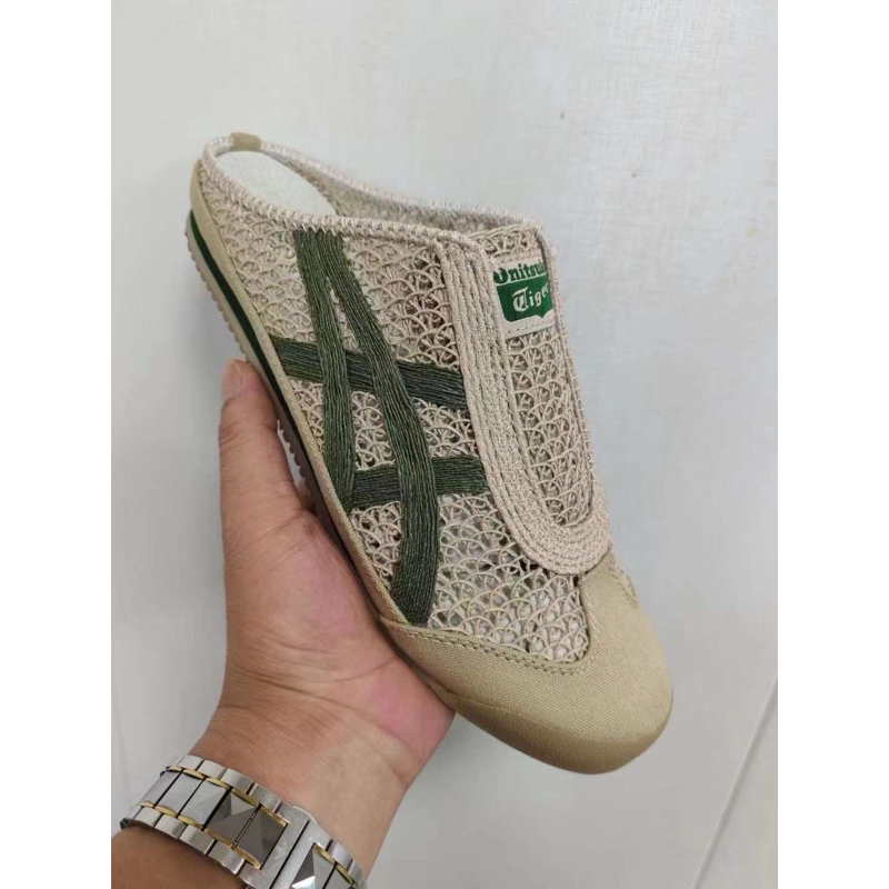 Jual Sepatu Onitsuka Mexico 66 Sabot Beige Green Original | Shopee ...