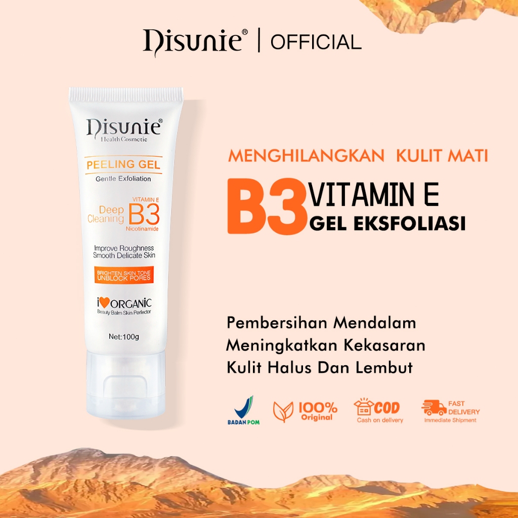Jual DISUNIE Gel Eksfoliasi Wajah Pemutih Eksfoliasi Deep Cleansing ...